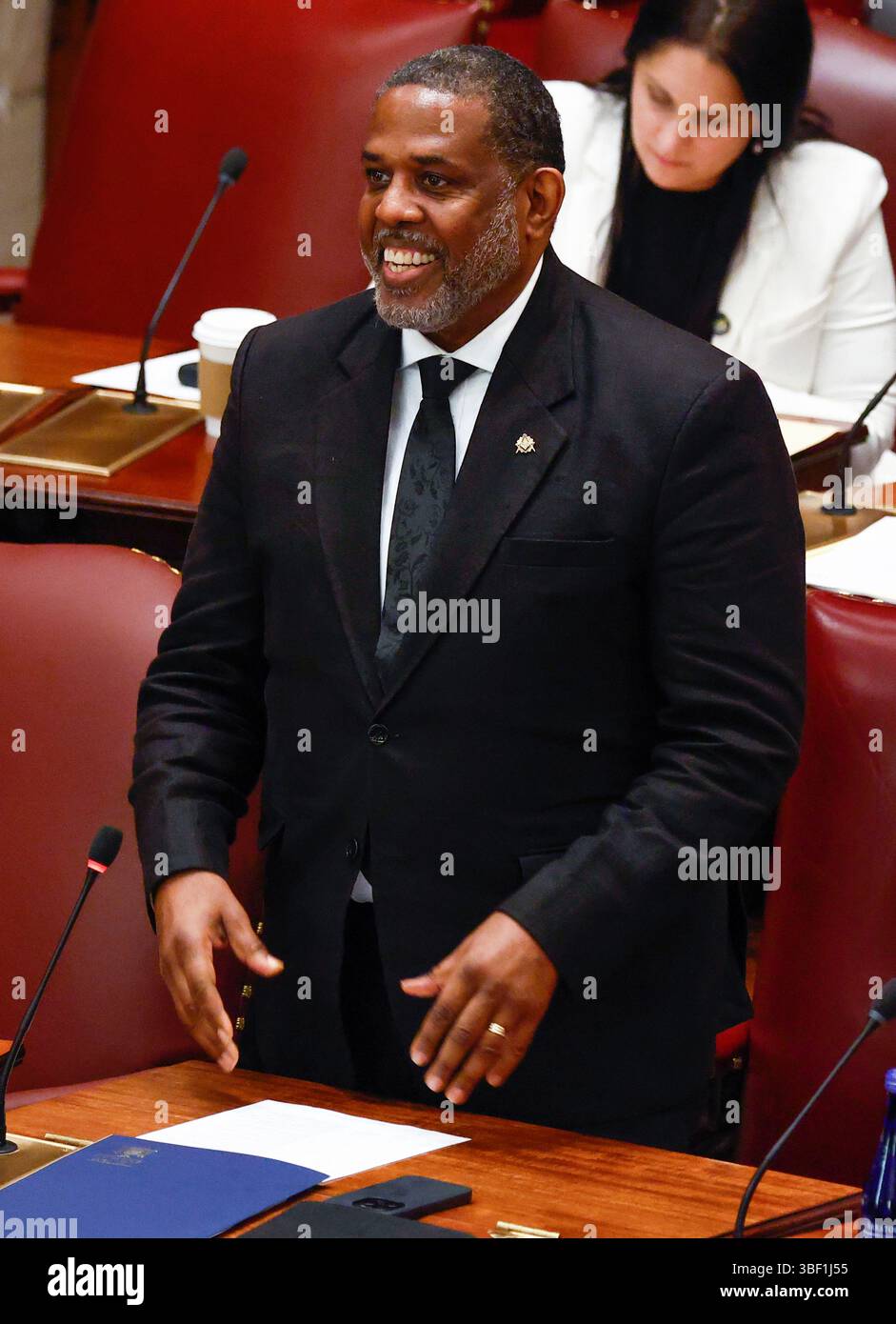 New York State Senator Kevin S. Parker Speaks on the State Capitol ...