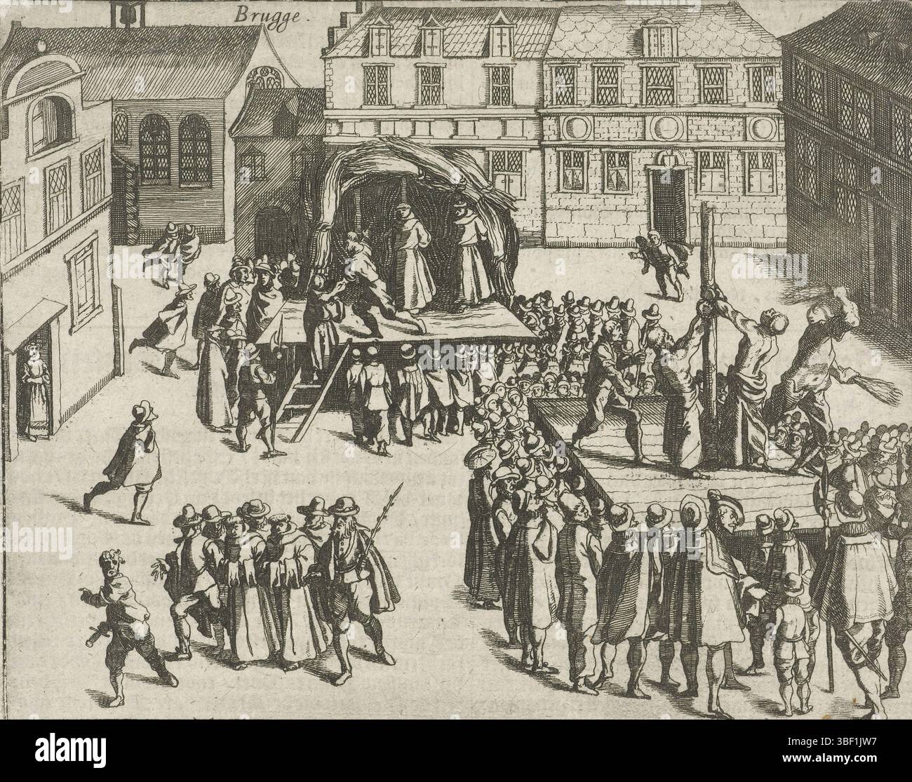 Hogenberg, Frans, Noordelijke Nederlanden, Frisius, Simon, Bruges monks ...