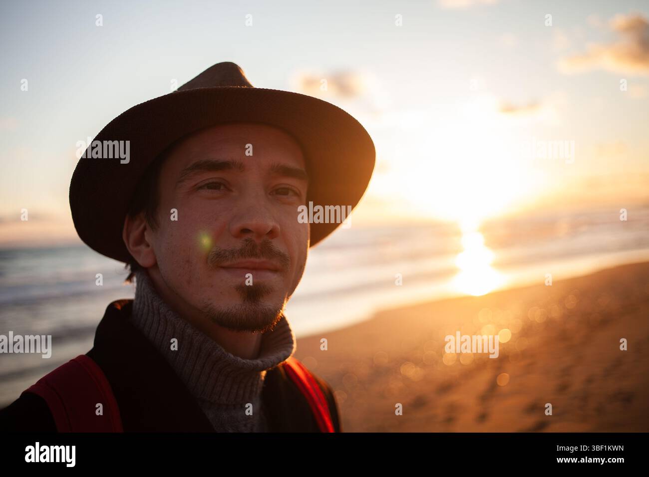Contemplative walk man enjoys hi-res stock photography and images - Alamy