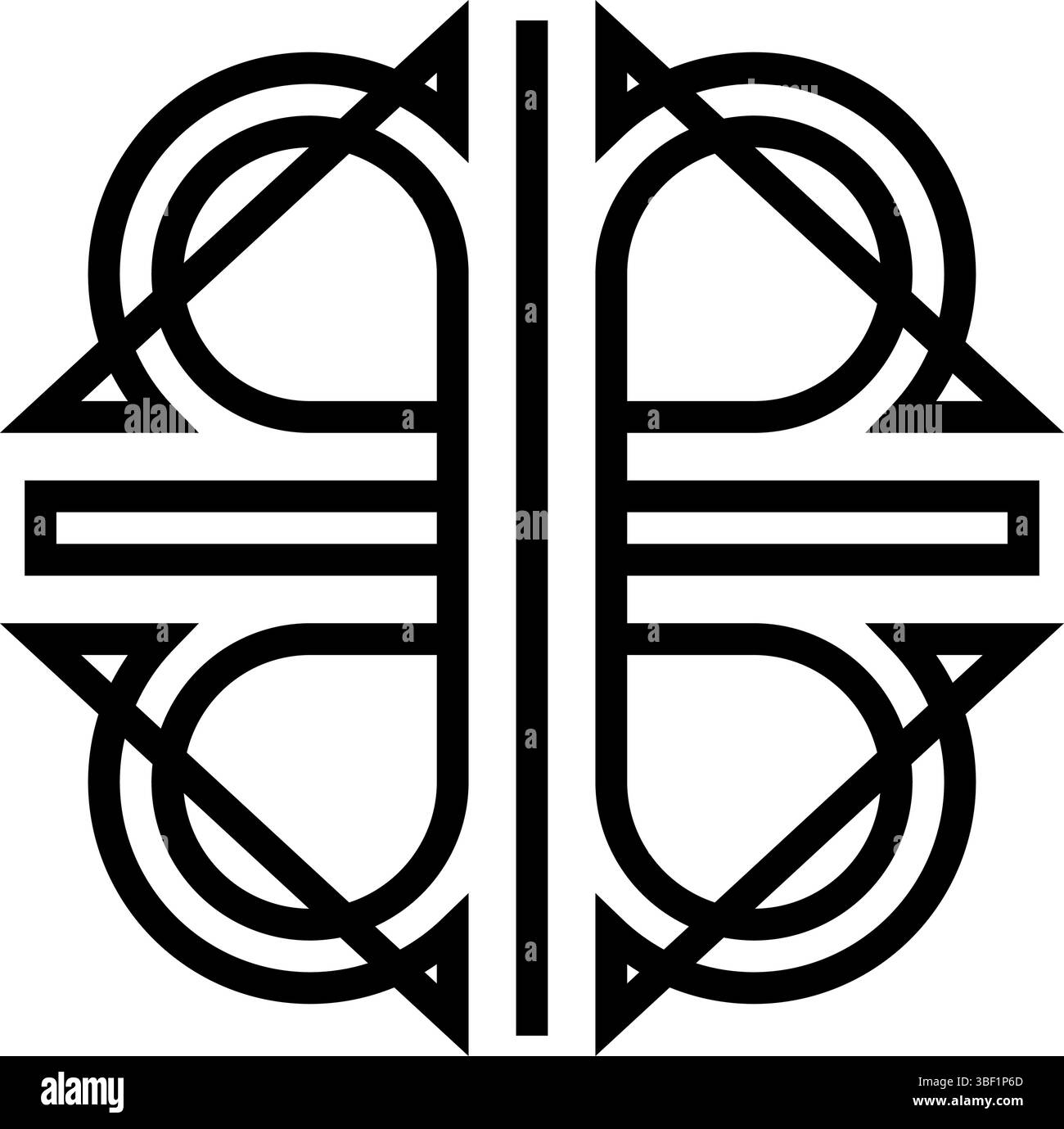 interchange highway road line icon vector illustration Stock Vector ...