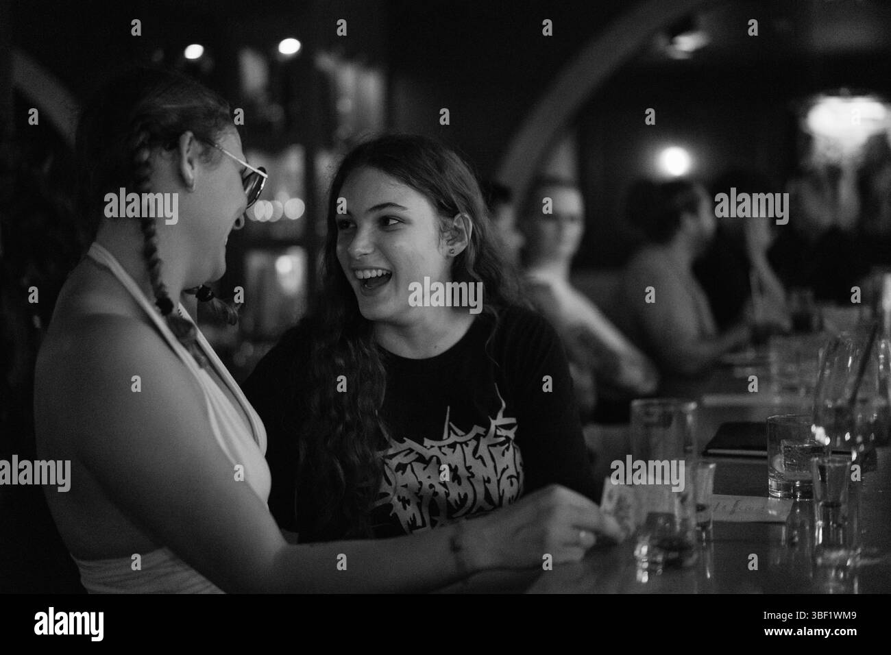 Party cheerful Black and White Stock Photos & Images - Alamy