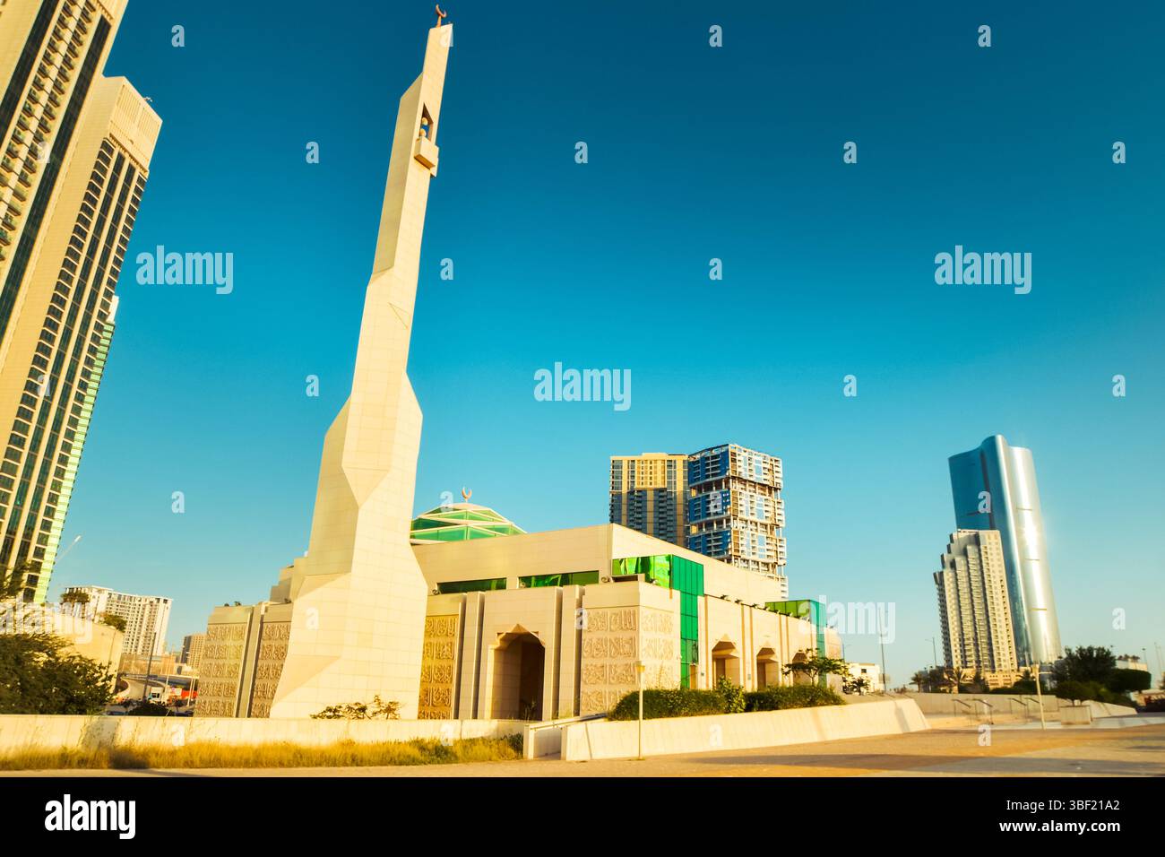 Abu dhabi, UAE - 25th april, 2025: Al Aziz Mosque in Abu Dhabi Modern ...