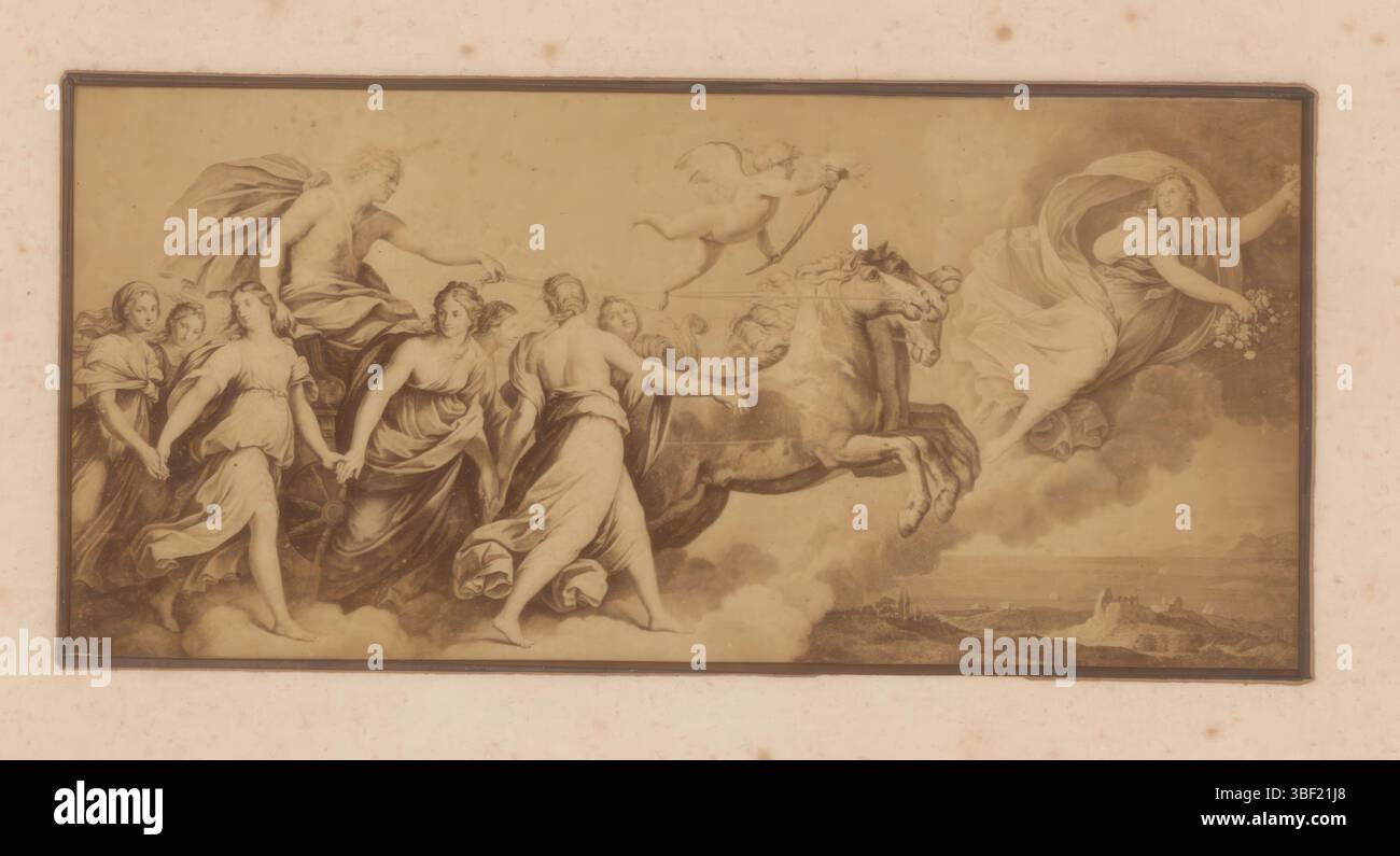 Italy, Photoreproduction of a painting of Botticelli, Italy, Photo ...