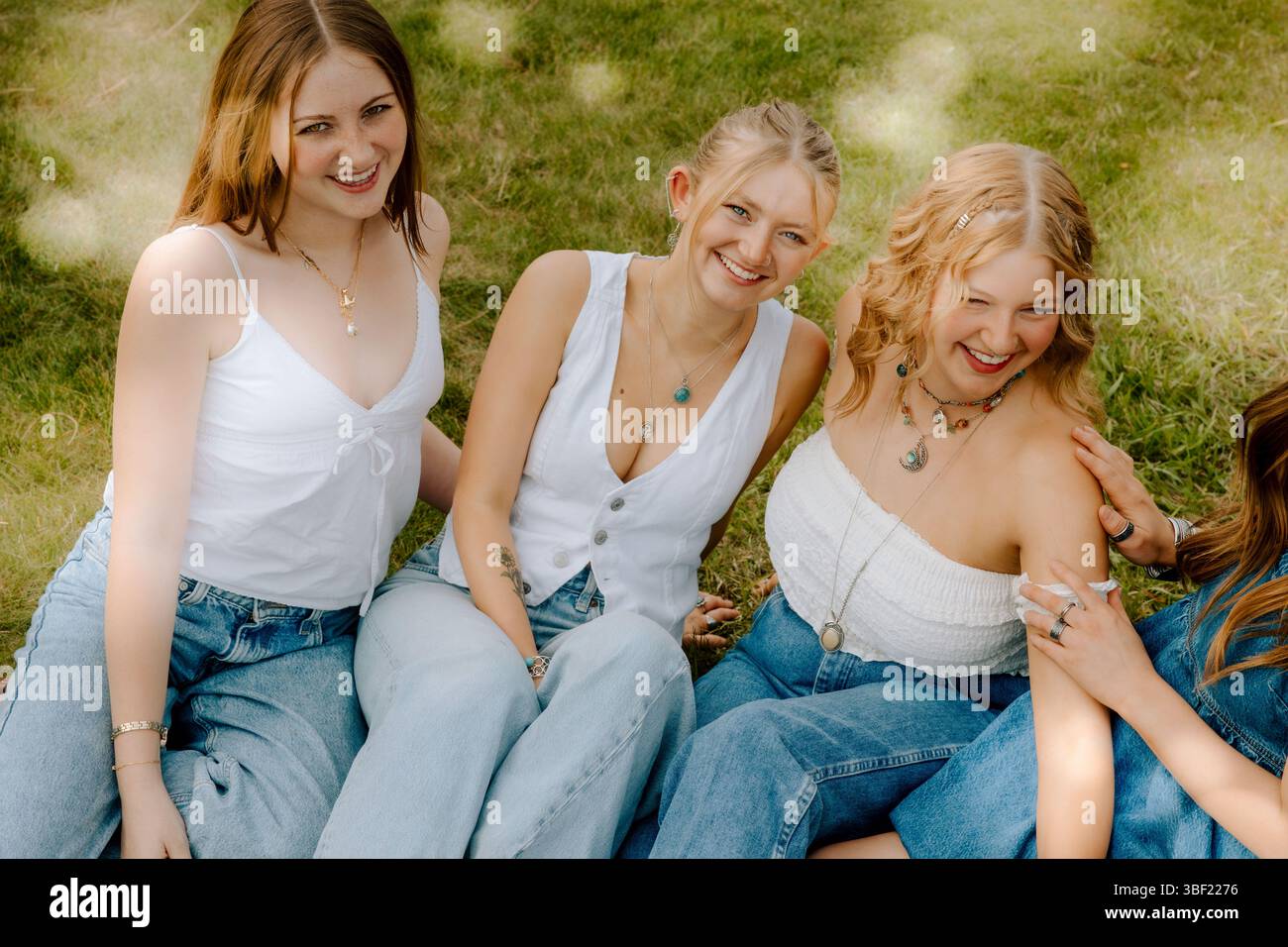Generation z university students smiling together Stock Photo - Alamy