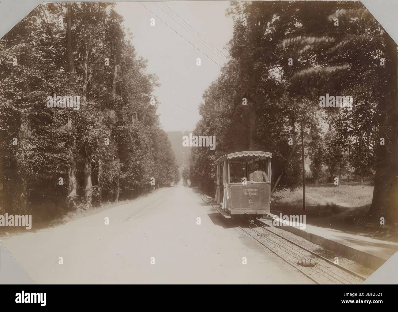 Pyrmont, View on the Bombergbahn in Pyrmont, recto - handwritten, This ...