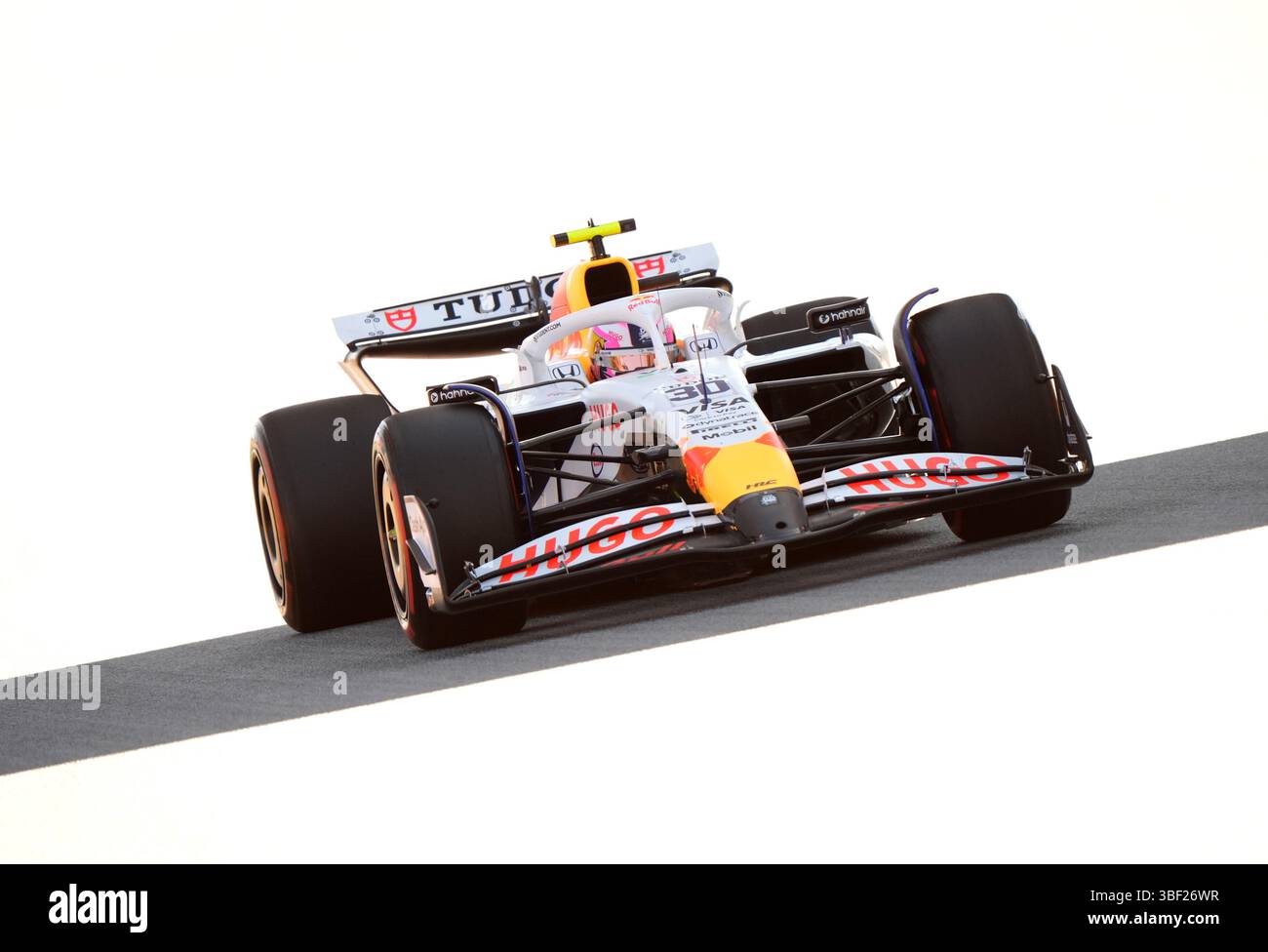 Racing Bulls' Liam Lawson during free practice 2 at the Circuit de ...