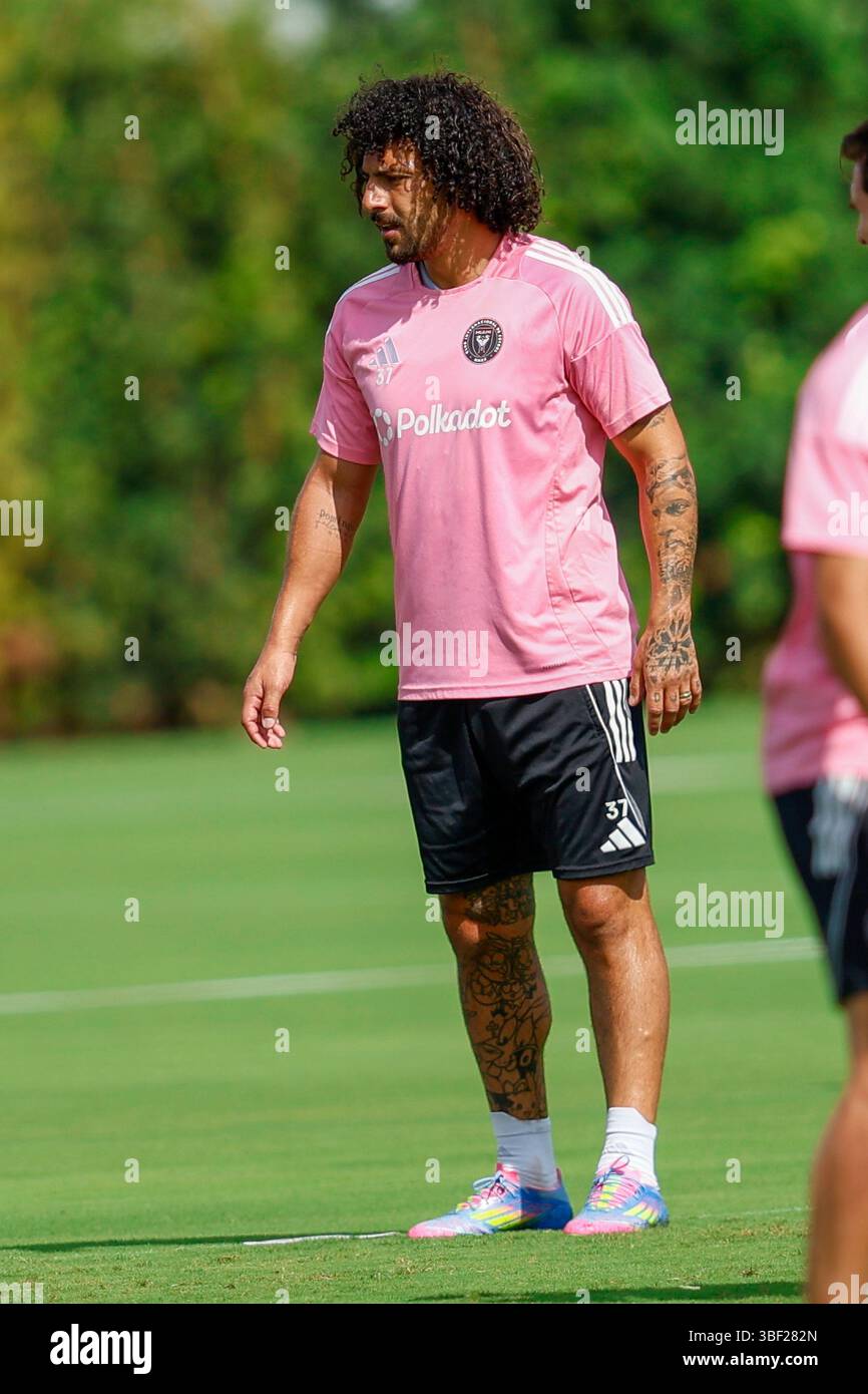 FORT LAUDERDALE, FL - MAY 30: Maximiliano Falcon (37) of Inter Miami CF ...