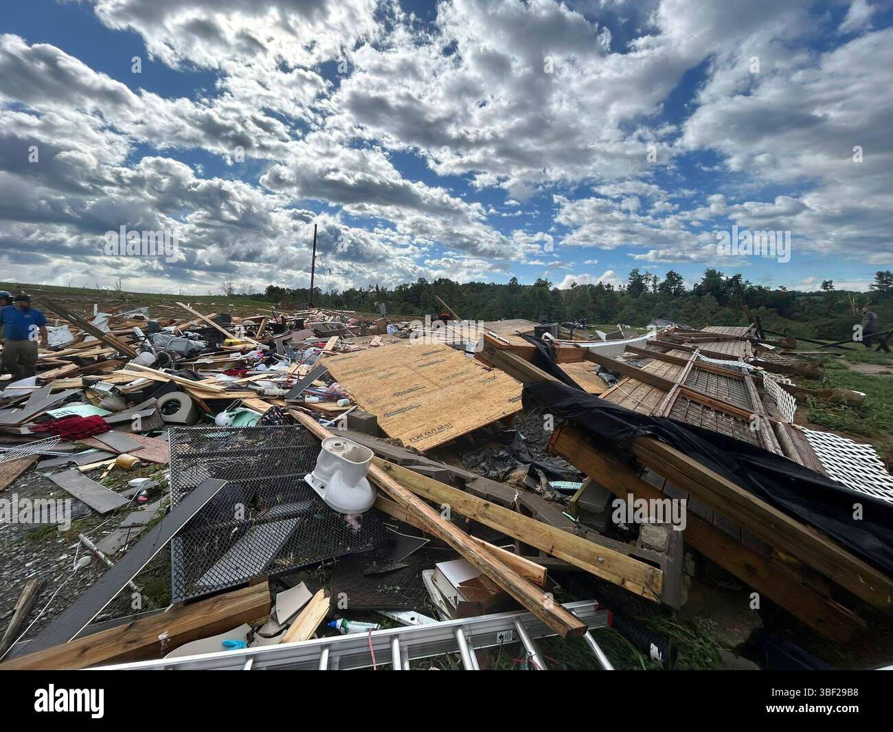 This photo provided by Washington County Sheriff's office shows damage ...