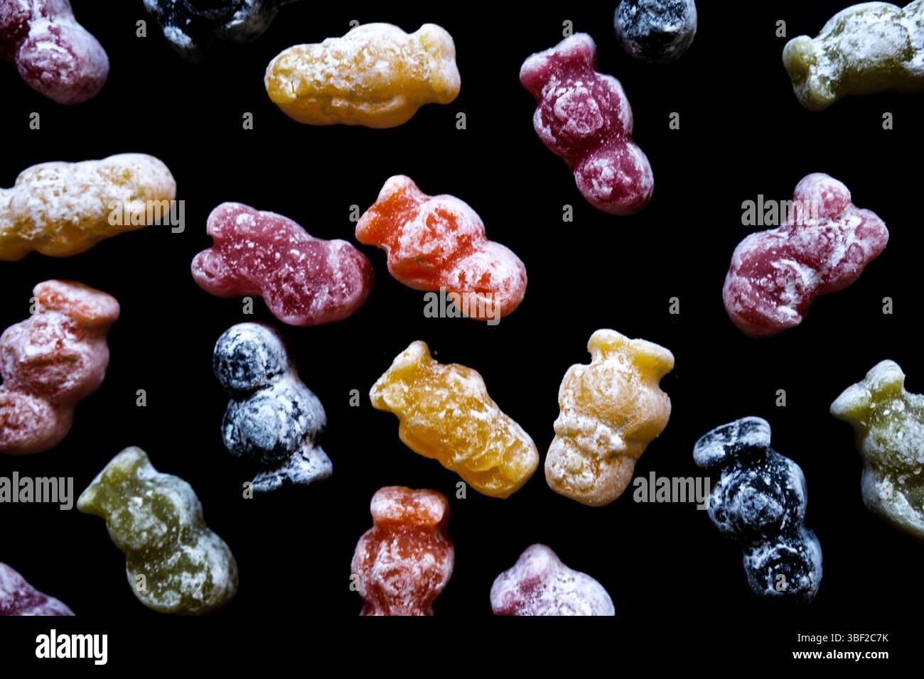 London UK, May 30 2025, Fruit Flavoured Soft Jelly Babies Sweets Stock ...