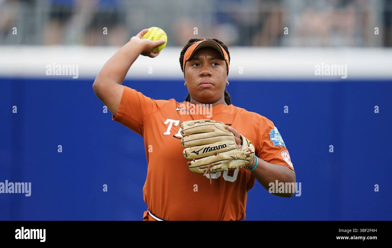 Texas utility Rachel Wells (30) during an NCAA softball Women's College ...