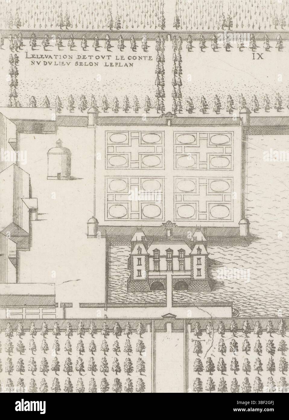France, Magesyn der Italiane bouw, L elevation de tout le conte ...