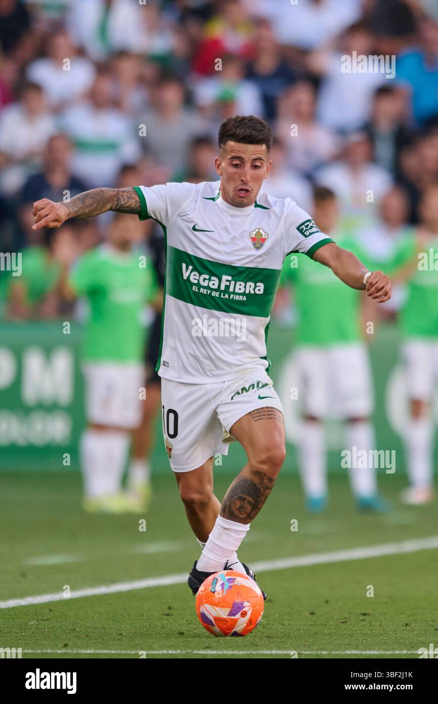 Elche, Spain. 25th May, 2025. ELCHE, SPAIN - MAY 25: Nicolas Fernandez ...