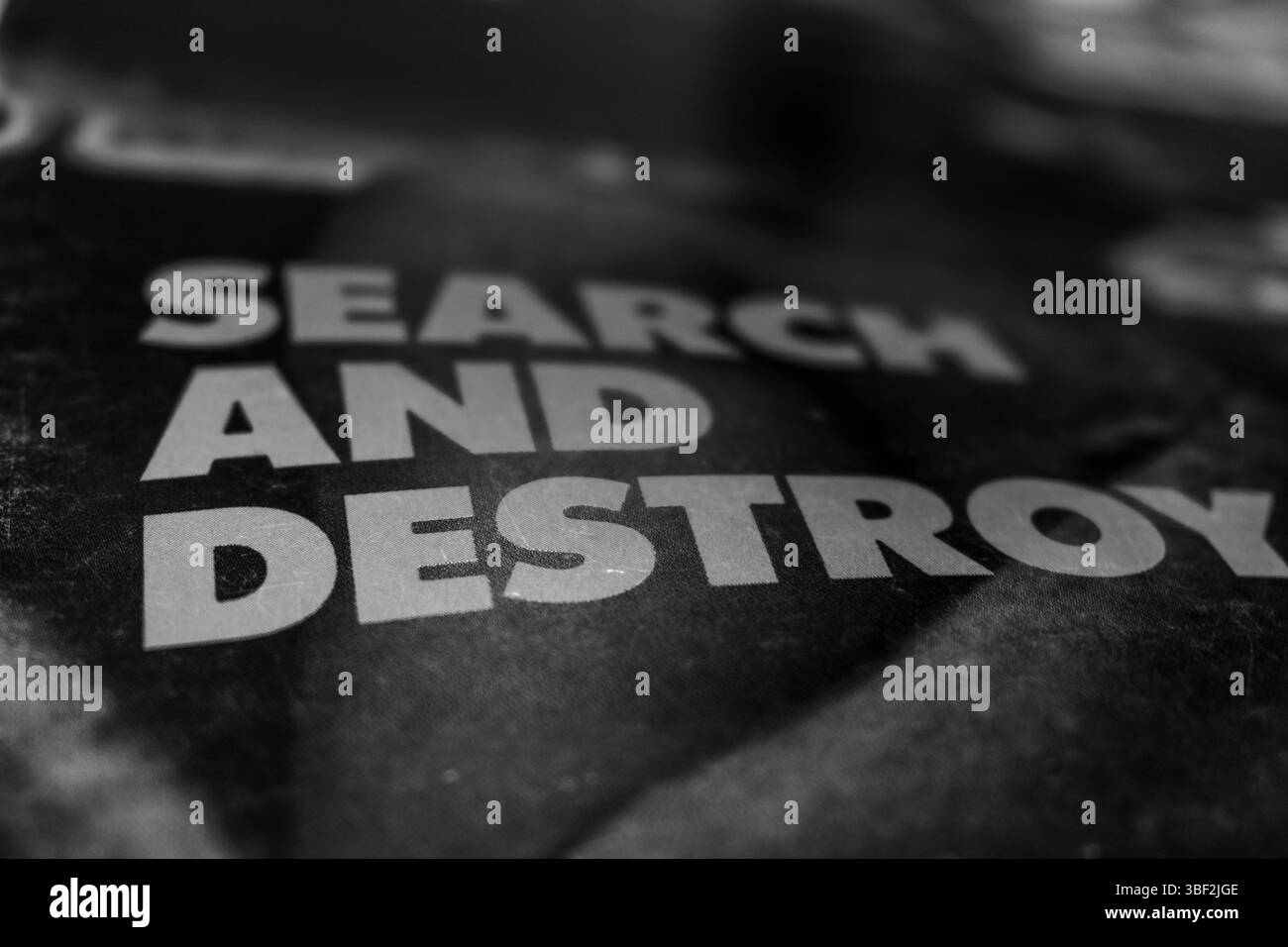 War text on white Black and White Stock Photos & Images - Alamy