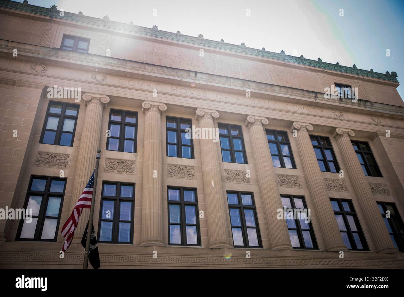 Exterior View of the Albany County Courthouse in Albany, N.Y., on ...