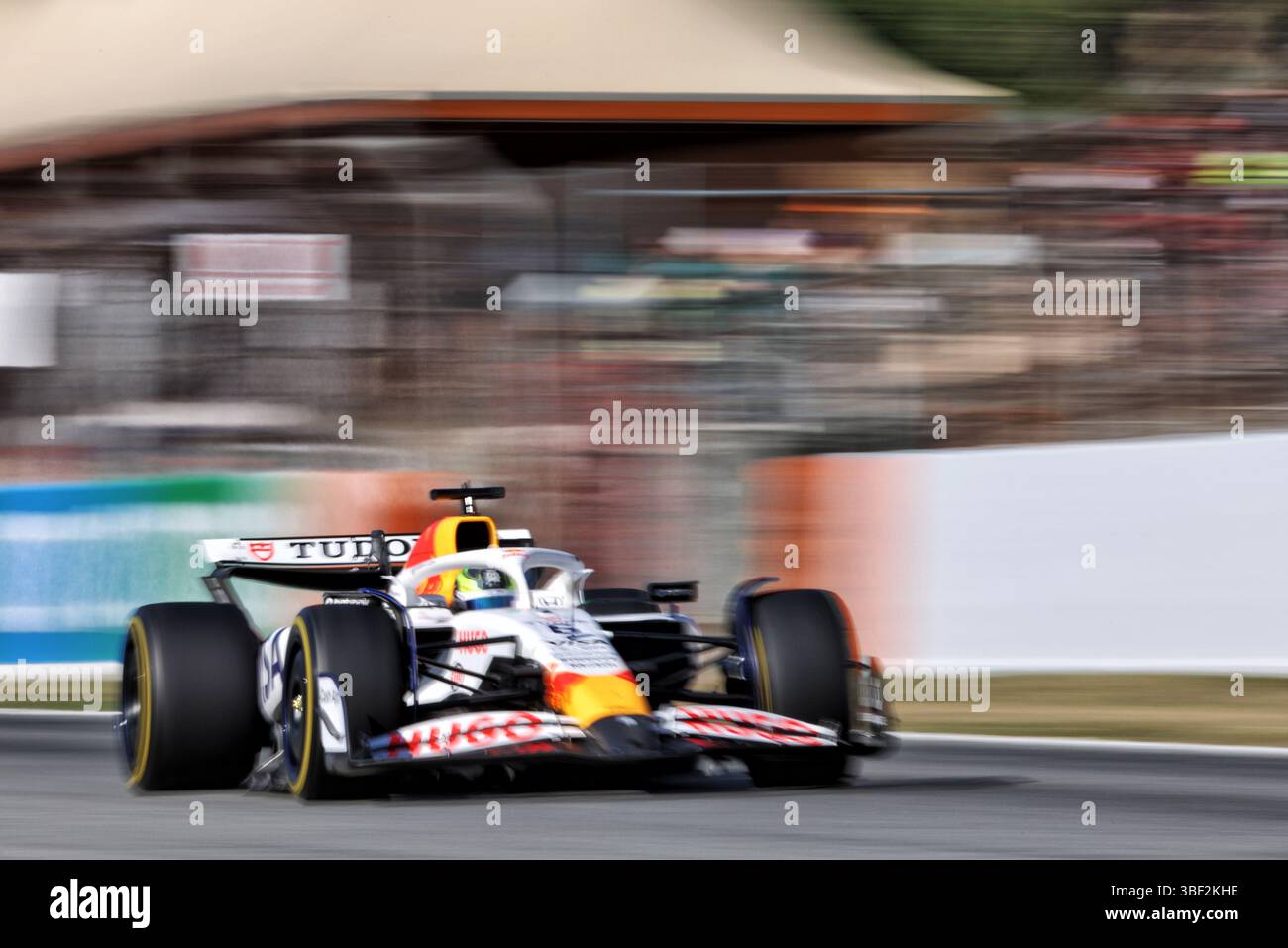 Barcelona, Spain. 30th May, 2025. Isack Hadjar (FRA) Racing Bulls VCARB ...