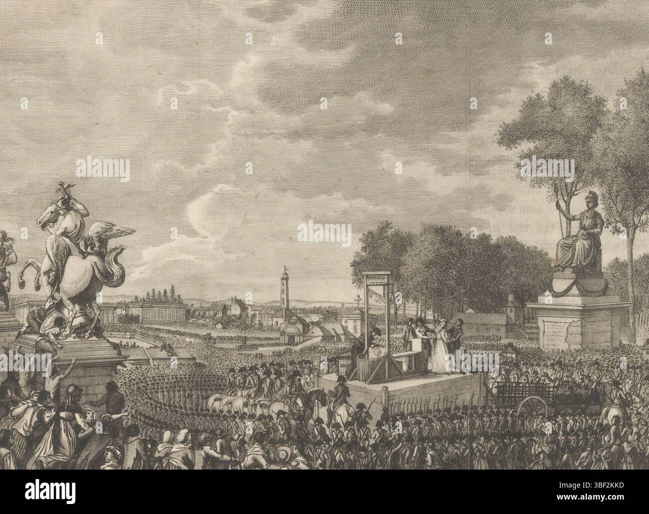 Guillotine amidst crowds hi-res stock photography and images - Alamy