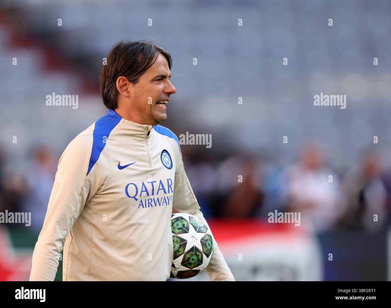 Inter Milan coach Simone Inzaghi during the UEFA Champions League Final ...