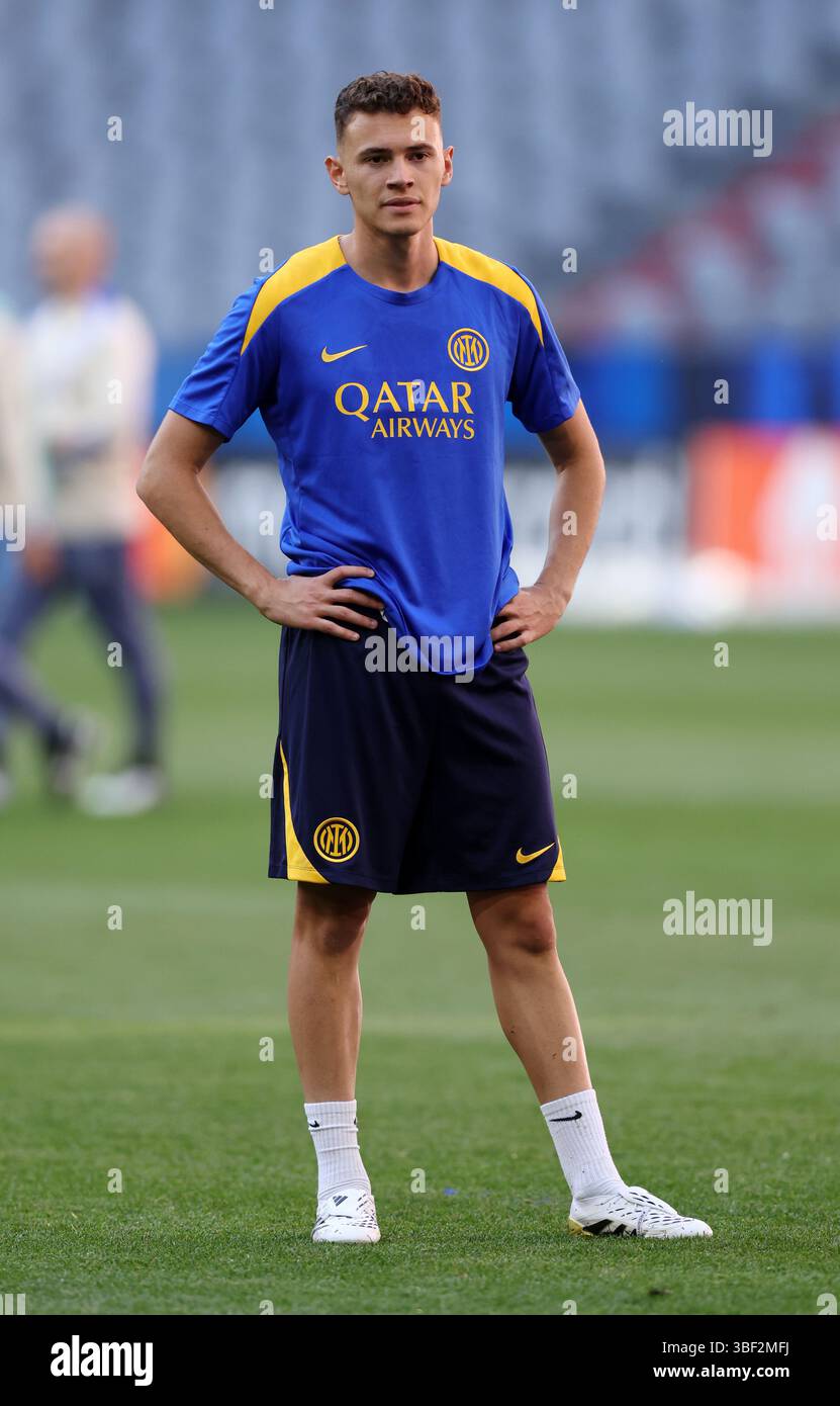 Kristjan Asllani of Inter Milan during the UEFA Champions League Final ...