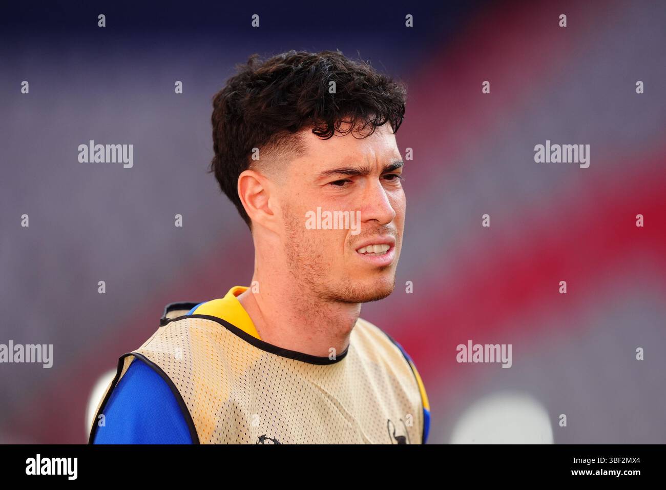 Inter Milan's Alessandro Bastoni during a training session at the ...