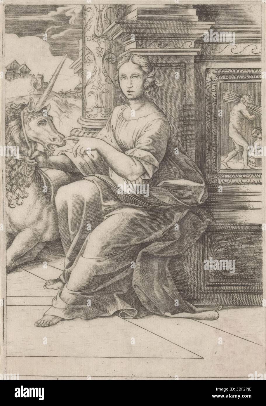 Italy, Leonardo da Vinci, Italy, Raphael, Veneziano, Agostino, Chastity ...