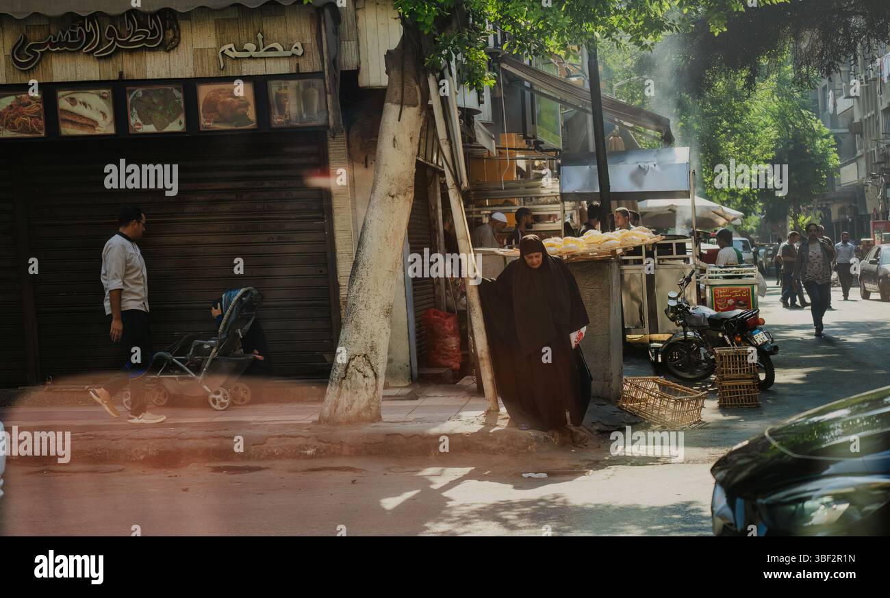 Cairo, Egypt - September 11, 2023: A lively street scene in Egypt ...