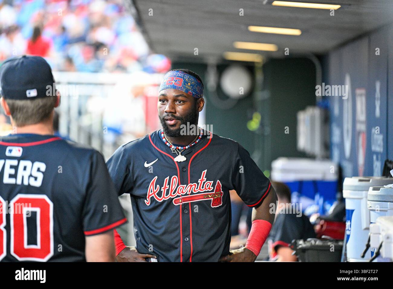 PHILADELPHIA, PA - MAY 29: Atlanta Braves outfielder Michael Harris II ...