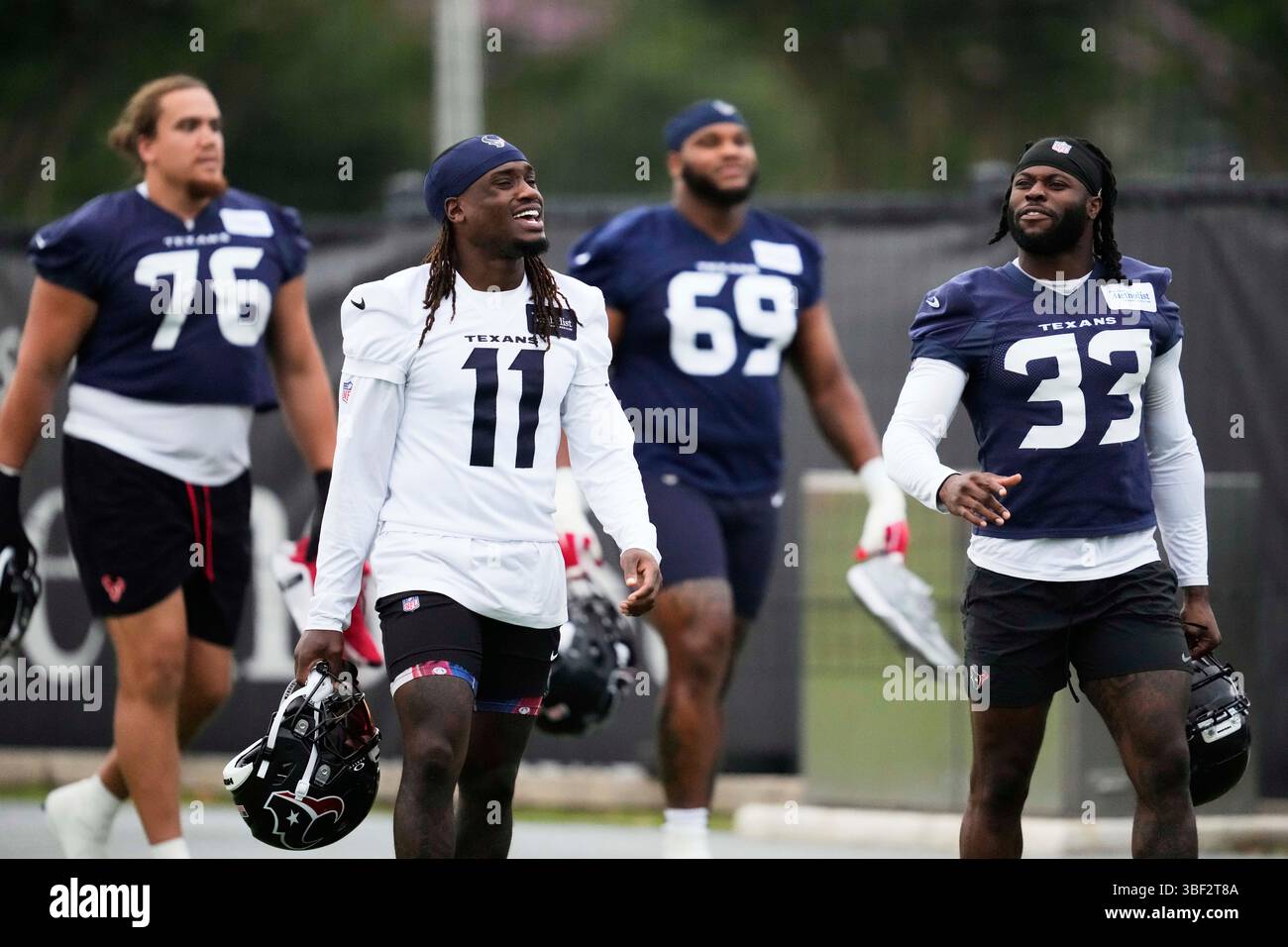 Houston Texans' Austin Decals (76), cornerback Tremon Smith (11), guard ...