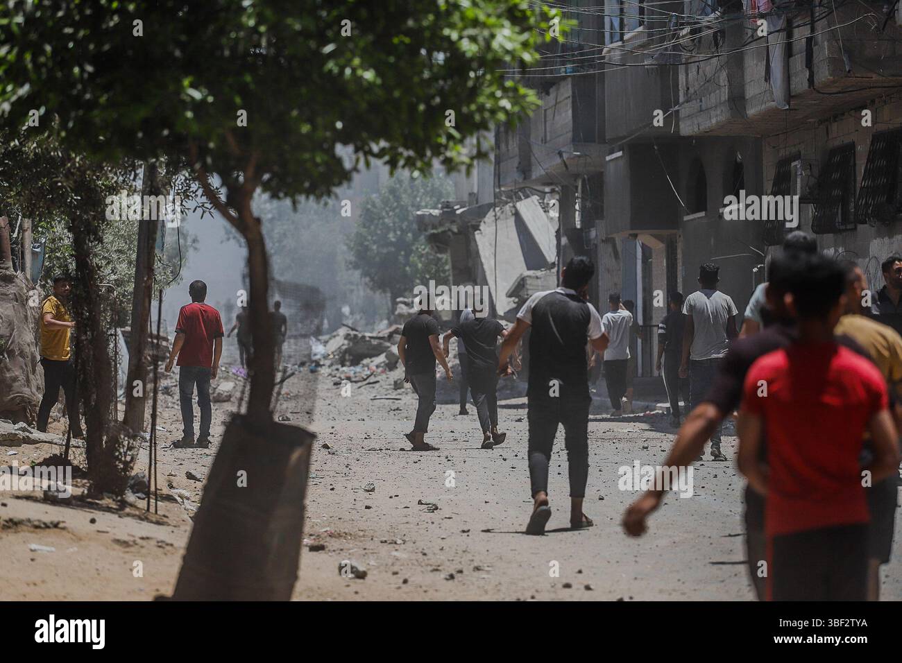 Jabaliya, Palestine. 30th May, 2025. Israeli warplanes targeted the Al ...