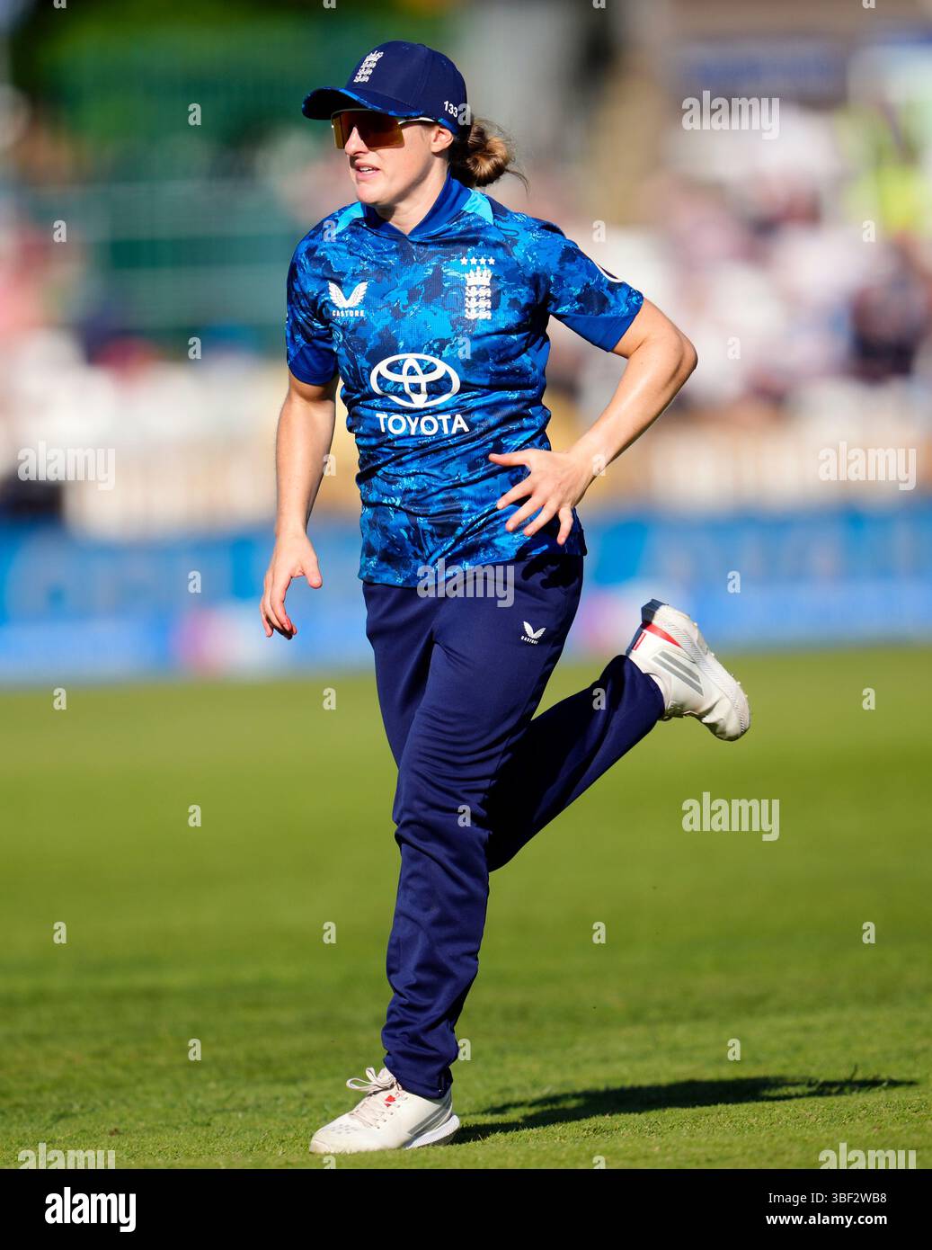 England's Emma Lamb during the first Women's One Day International ...