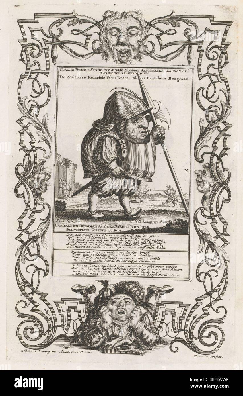 De dwarf pantaleon burgman van de swisse garde hi-res stock photography ...