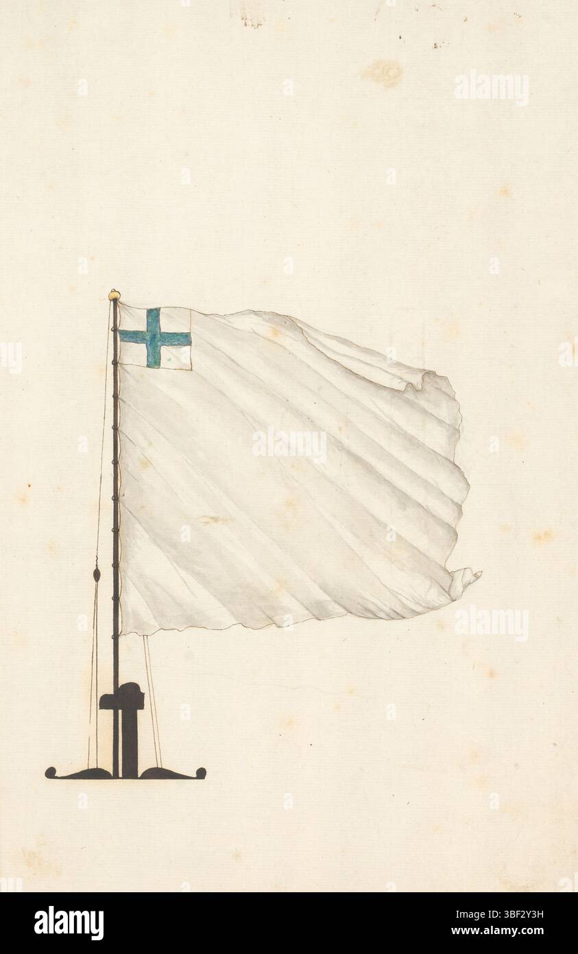 The Netherlands, Sheet from a flag book with flags from Europe, North ...