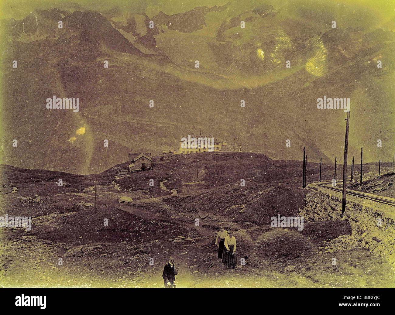 Zermatt, Film negative with recording of Zermatt, negative, photograph ...