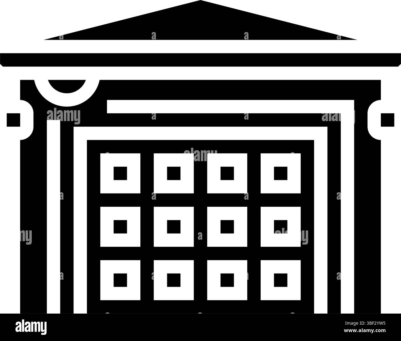 garage security camera glyph icon vector illustration Stock Vector ...