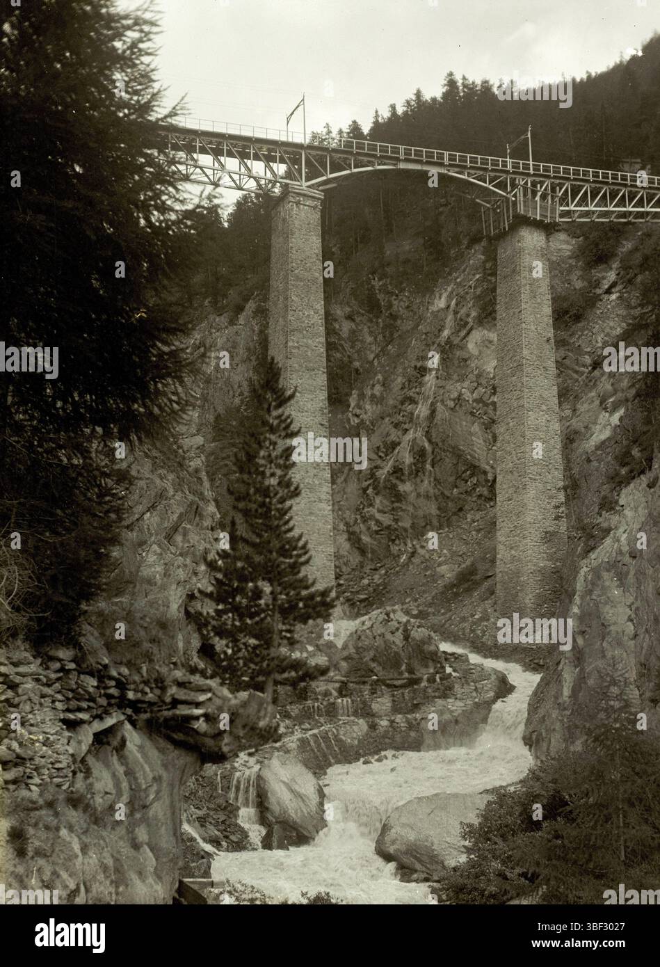 Zermatt, Film negative with recording of Zermatt, negative, photograph ...