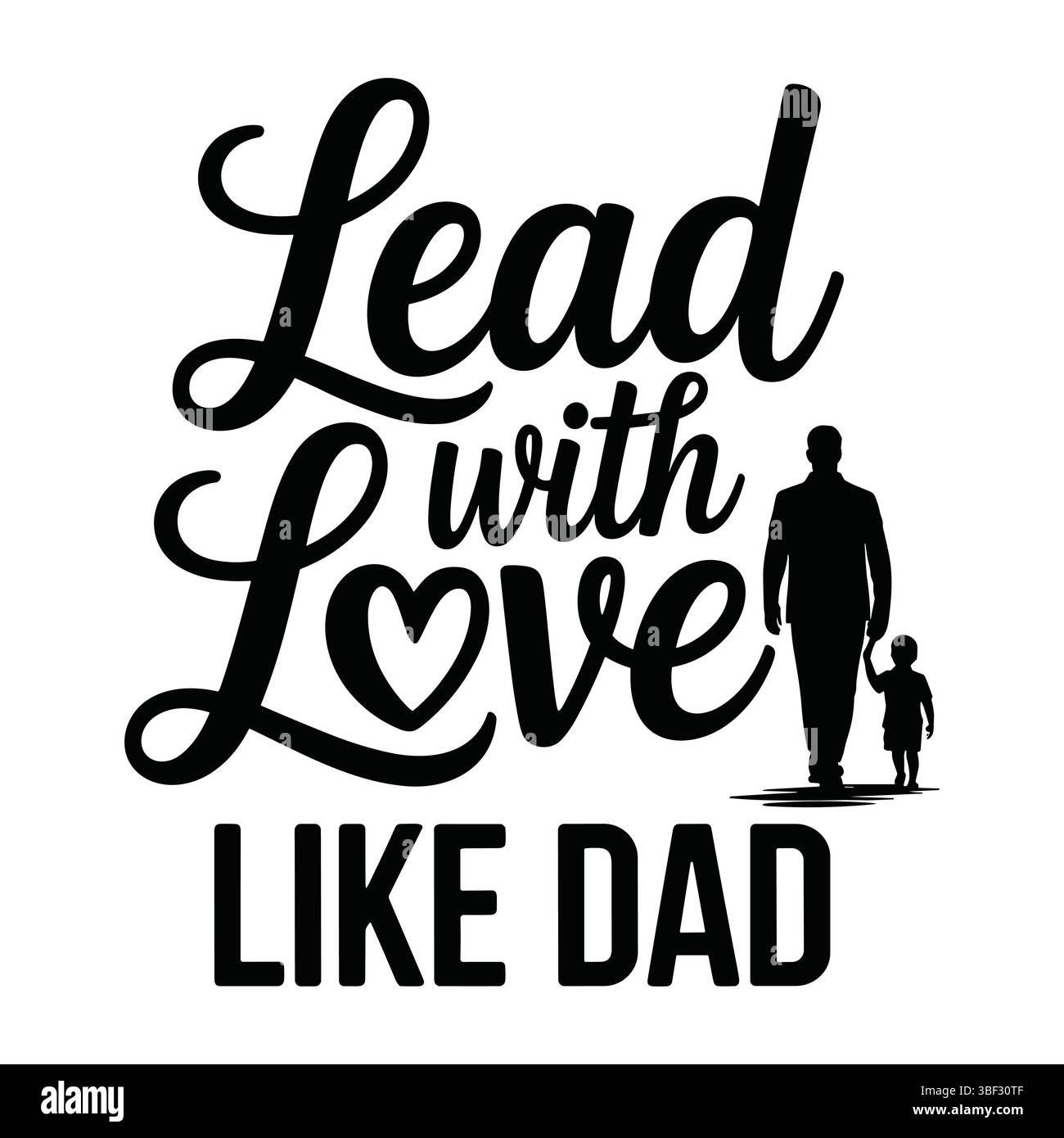 Father role model son Stock Vector Images - Alamy