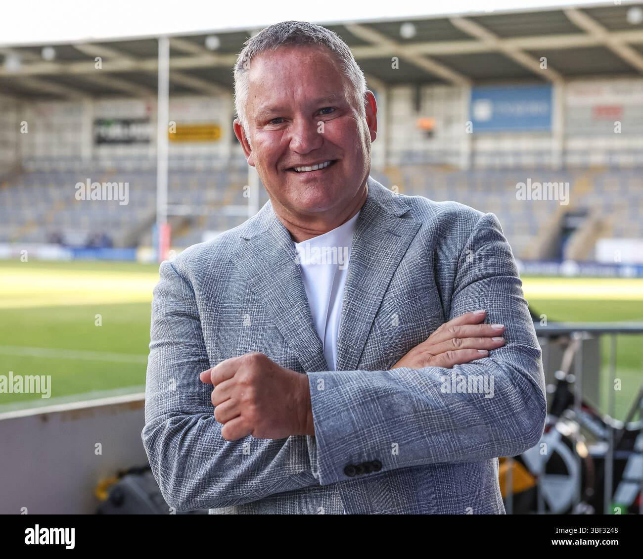 Warrington, UK. 30th May, 2025. Warrington Wolves chairman Stuart ...