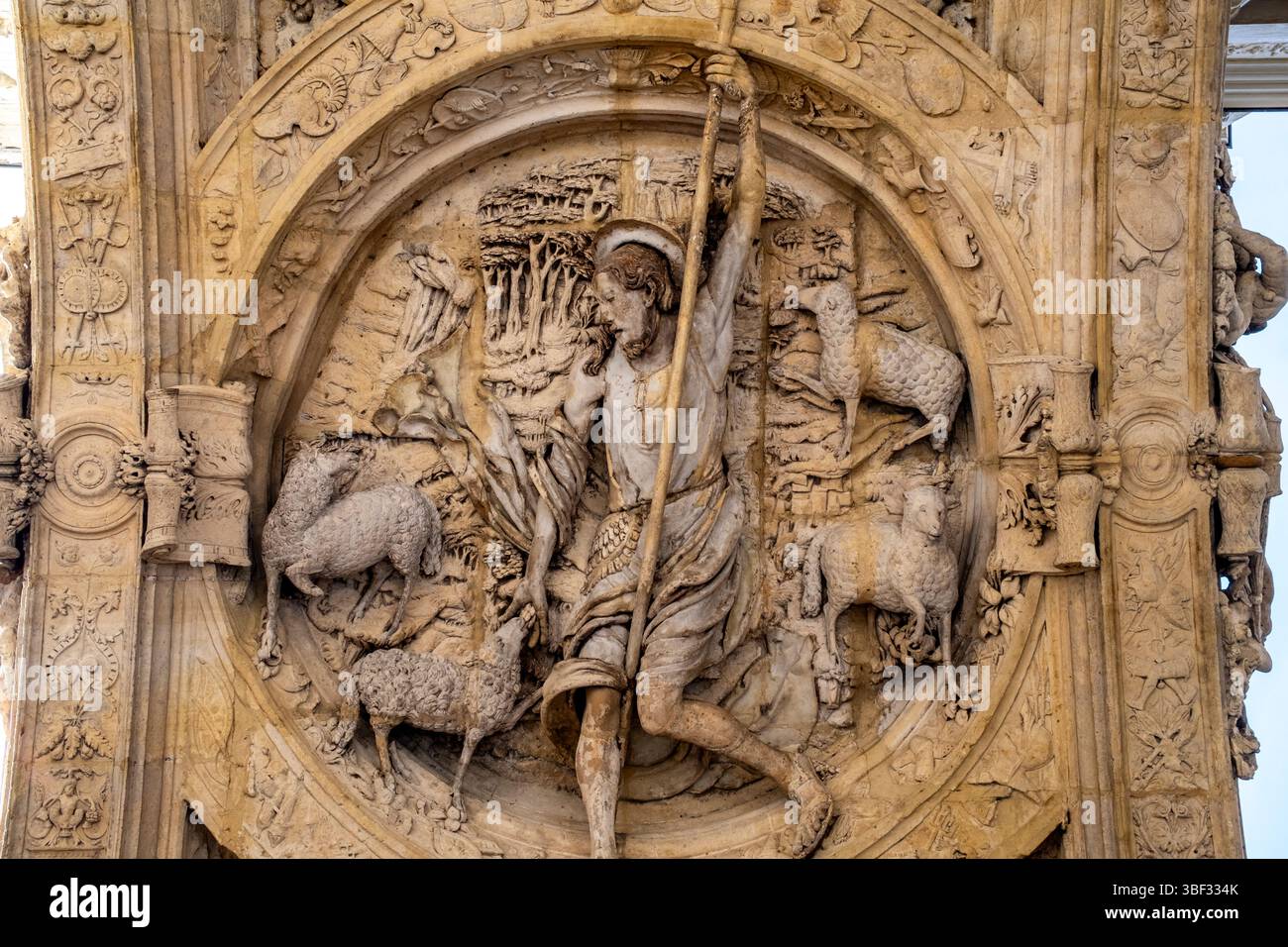 Relief Sculptures Underneath The Arch Of The Gros-Horloge (Astronomical ...
