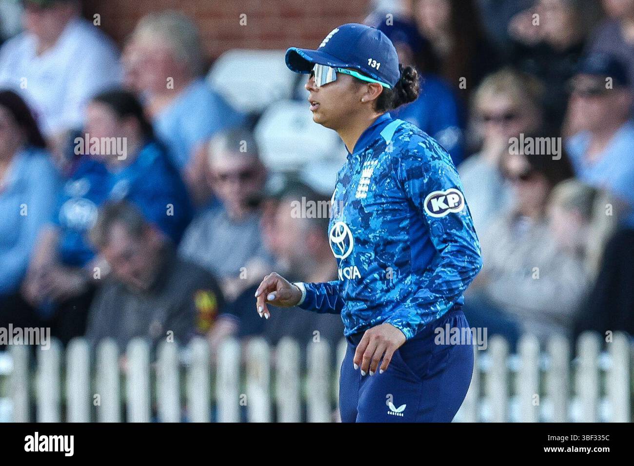 Derby, UK. 30th May, 2025. #47, Sophia Dunkley of England during the ...