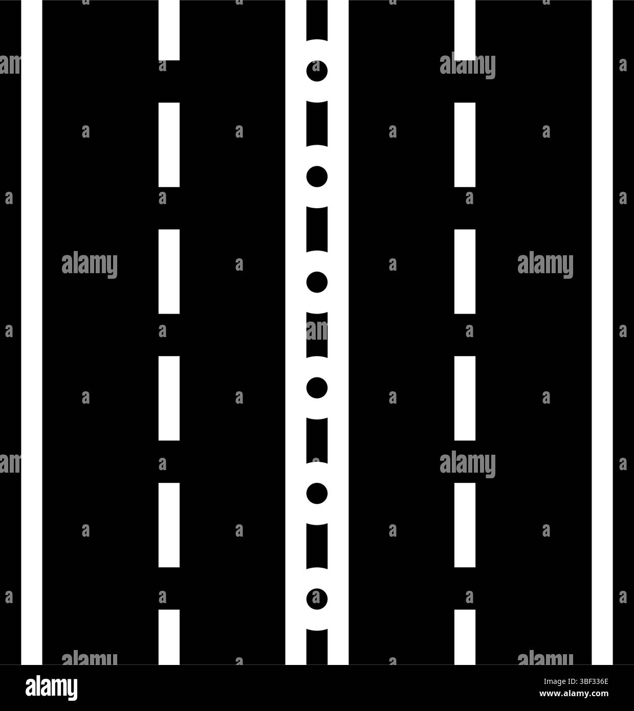 lane dividers highway road glyph icon vector illustration Stock Vector ...