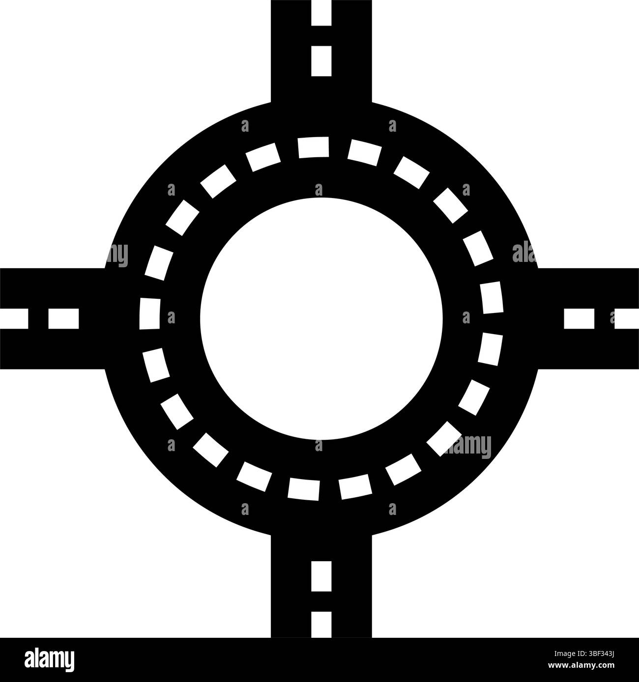 junction highway road glyph icon vector illustration Stock Vector Image ...