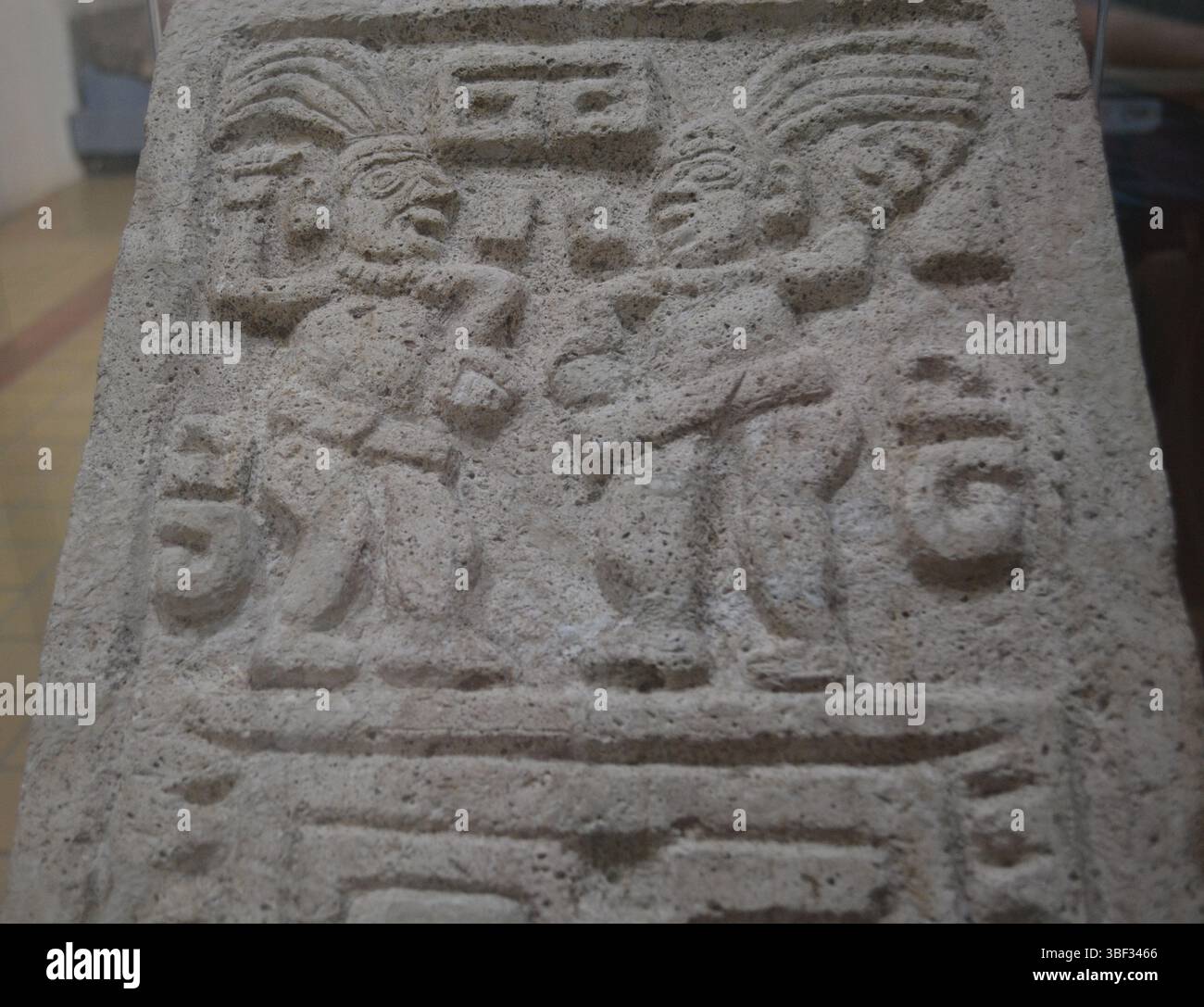 Pieces of Ancient Cultures of Oaxaca Mexico. Stone in the Santa Ana ...