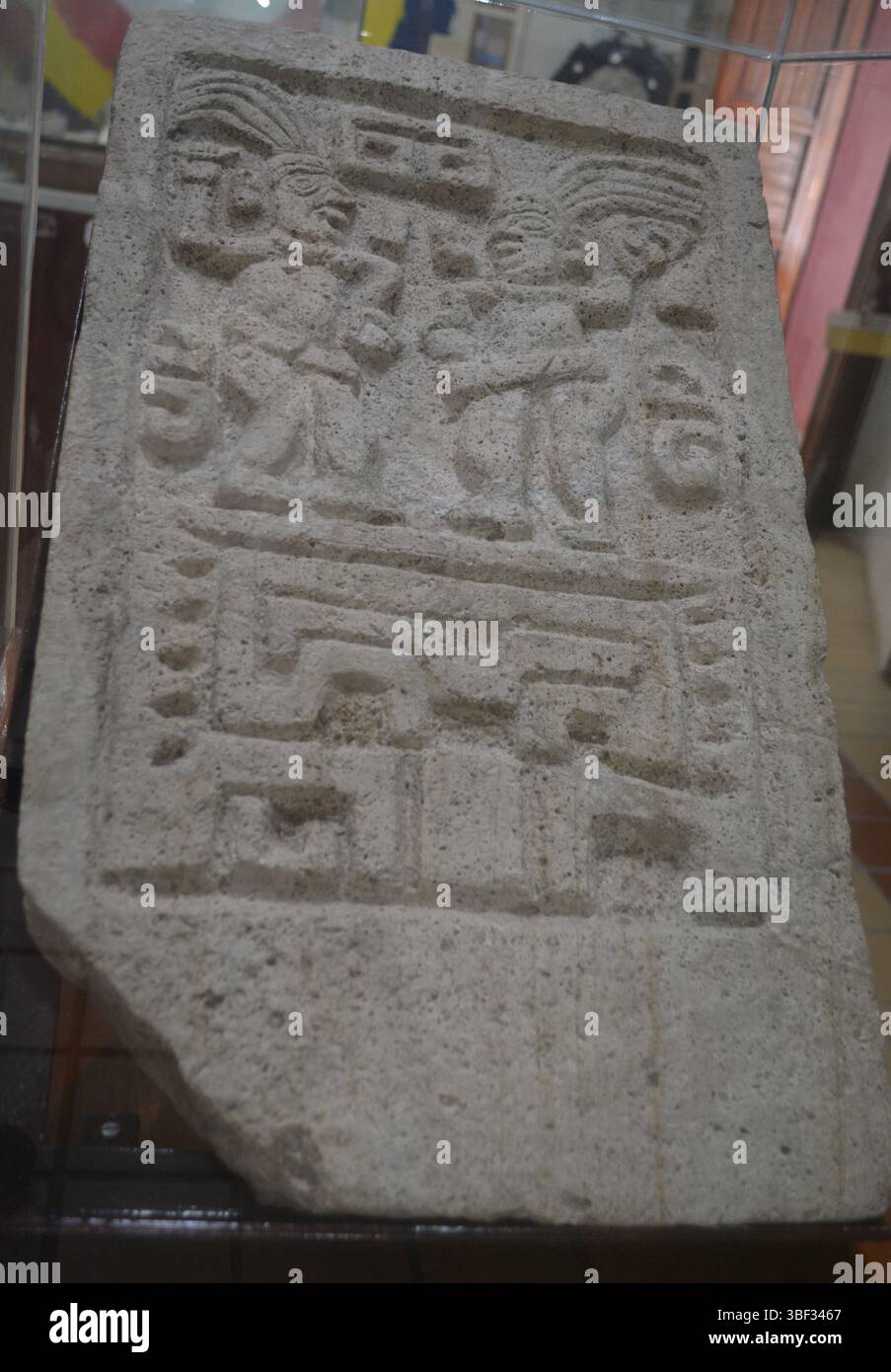 Pieces of Ancient Cultures of Oaxaca Mexico. Stone in the Santa Ana ...
