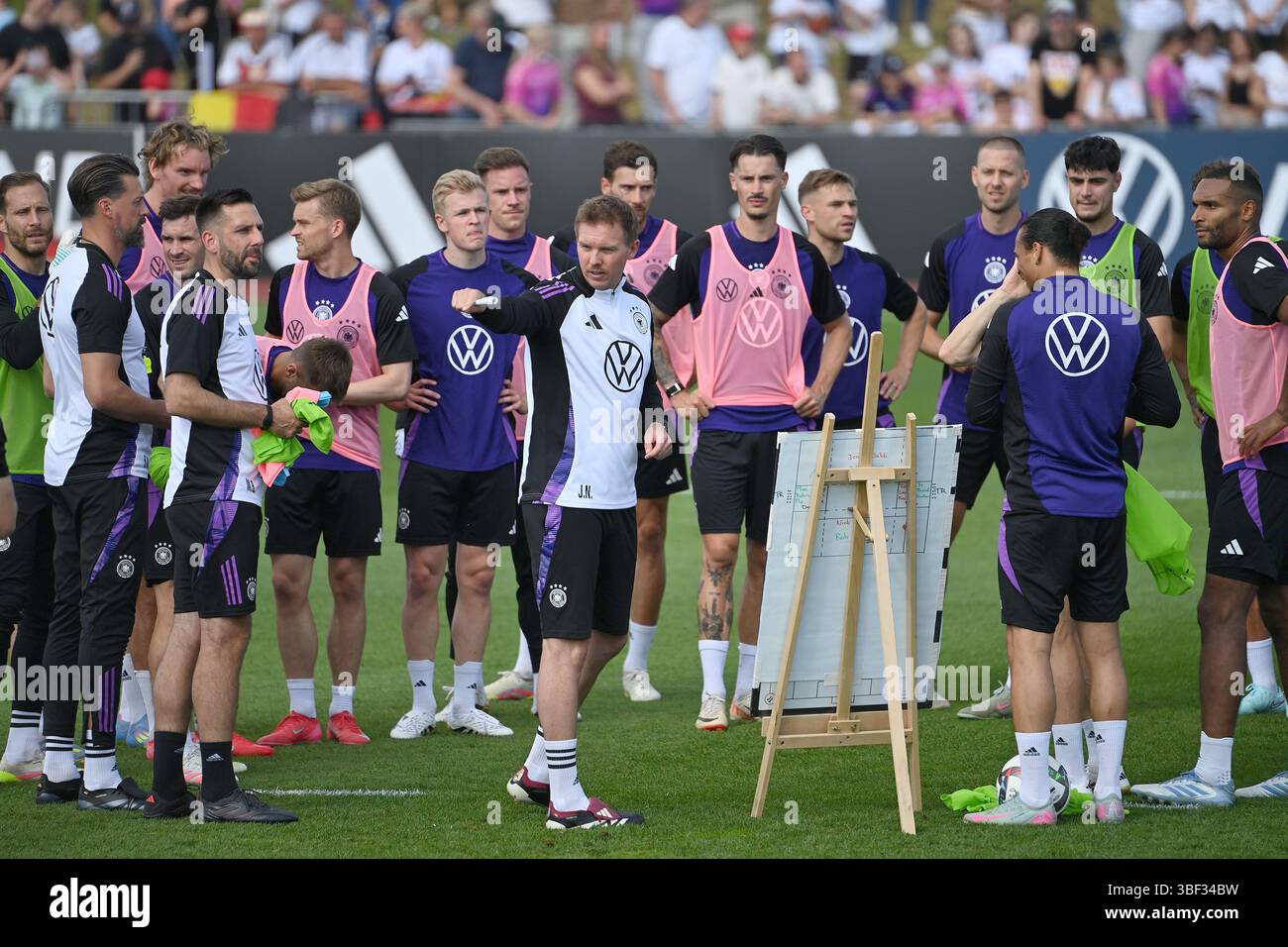 German national coach Julian Nagelsmann gestures, gives instructions ...