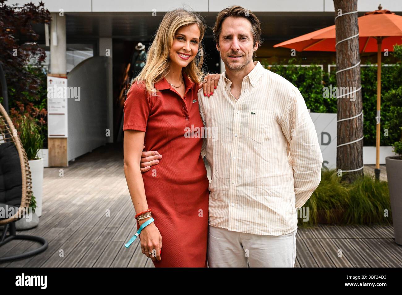 Ophelie MEUNIER and her husband Mathieu VERGNE during the fifth day of ...