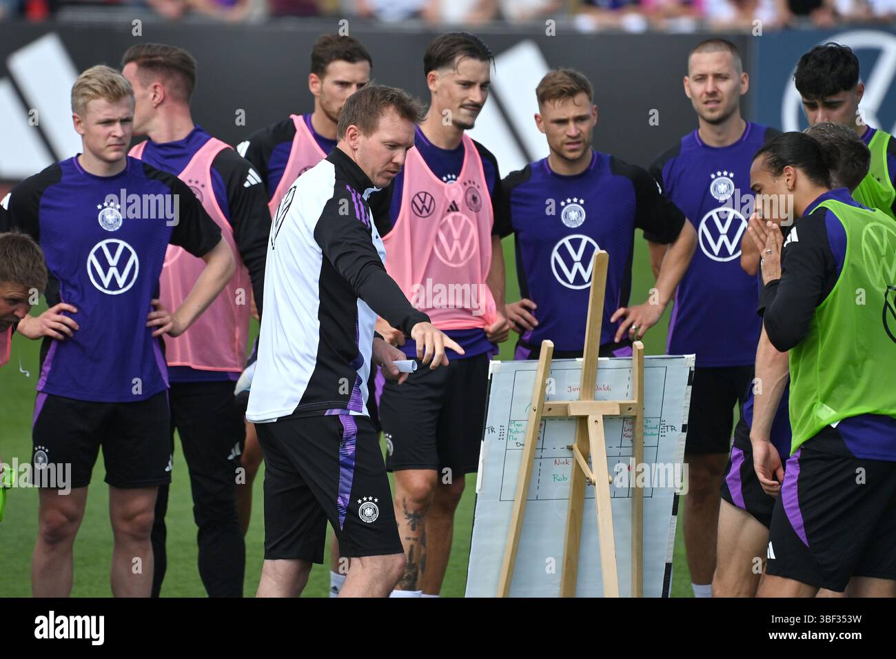 German national coach Julian Nagelsmann gestures, gives instructions ...