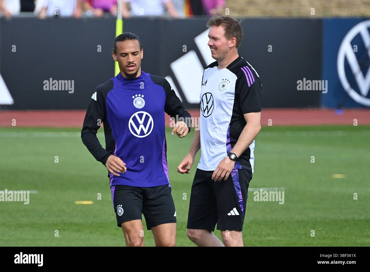 German national coach Julian Nagelsmann (GER), Leroy Sane. Public ...