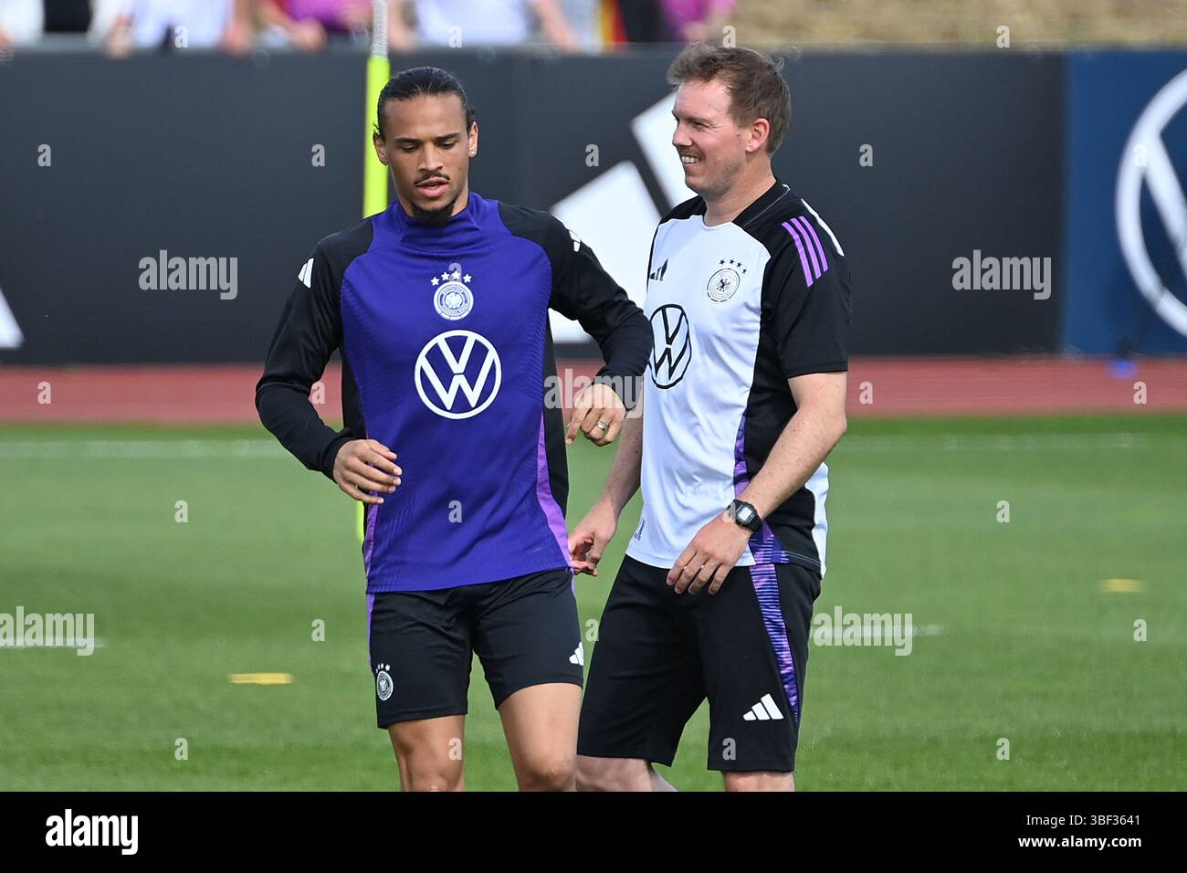 German national coach Julian Nagelsmann (GER), Leroy Sane. Public ...