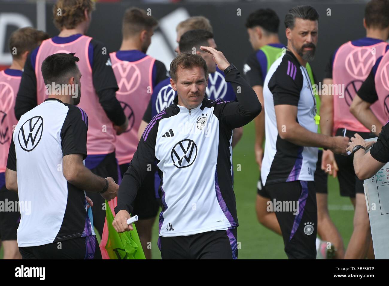 National coach Julian NAGELSMANN (GER), skeptical, public training of ...
