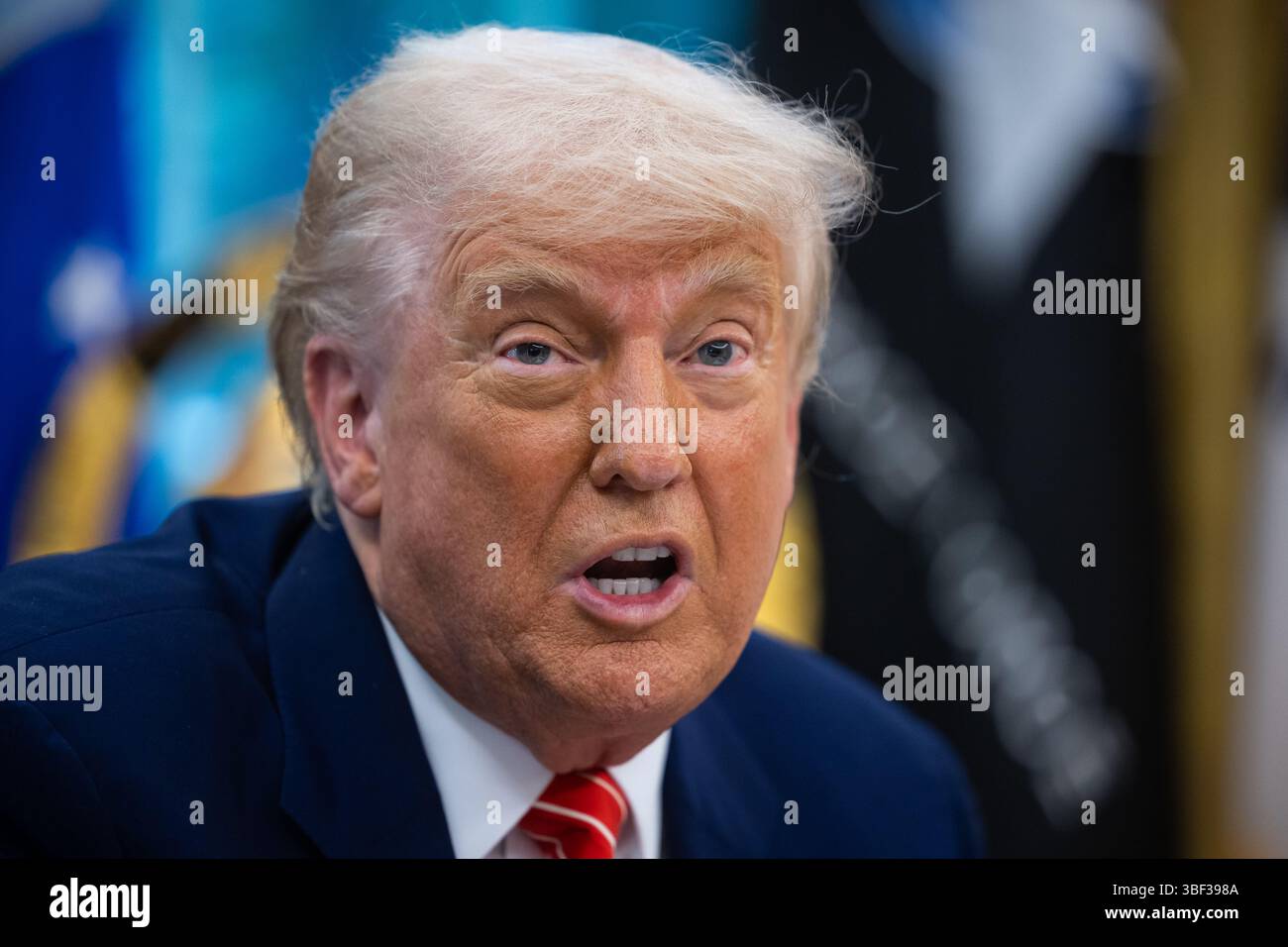 Washington, United States. 30th May, 2025. President Donald Trump hold ...