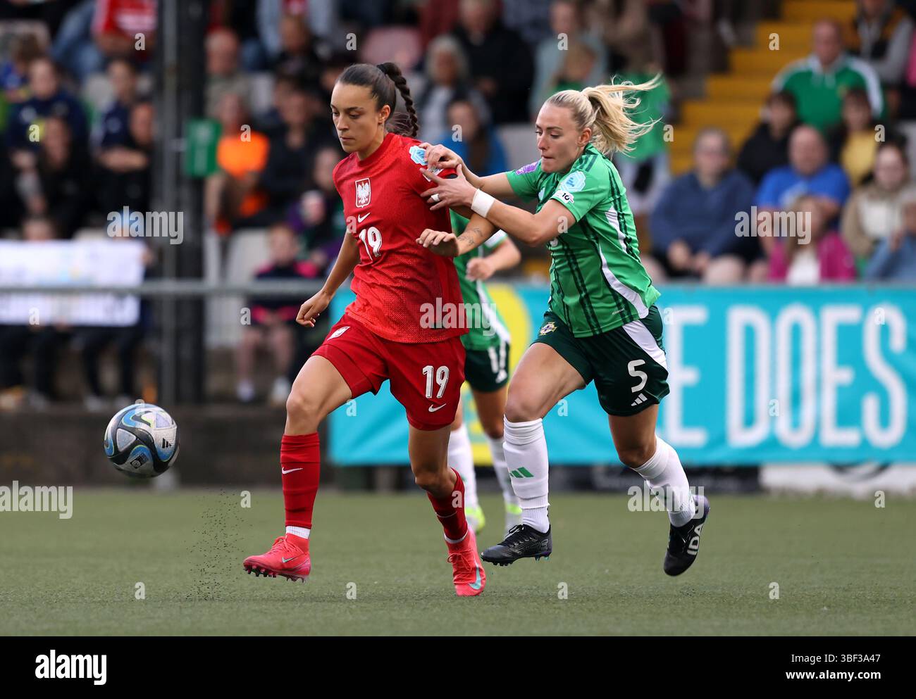 Northern Ireland's Rachel Dugdale and Poland's Natalia Padilla during ...